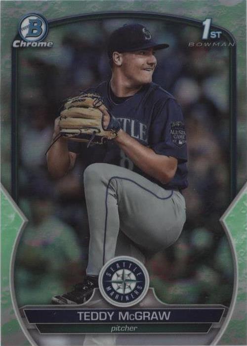 2023 Bowman Draft - Chrome Teddy McGraw #BDC-73 Lunar Glow Refractor ...