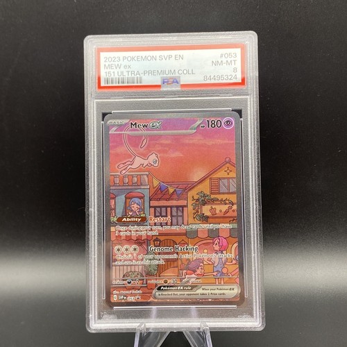 Mew ex SVP 053 Pokemon Scarlet Violet 151 UPC Promo Full Art Card PSA 8 ...