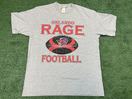 Vintage XFL Orlando Rage Shirt Size XL OG Authentic Sports Tee Football ...