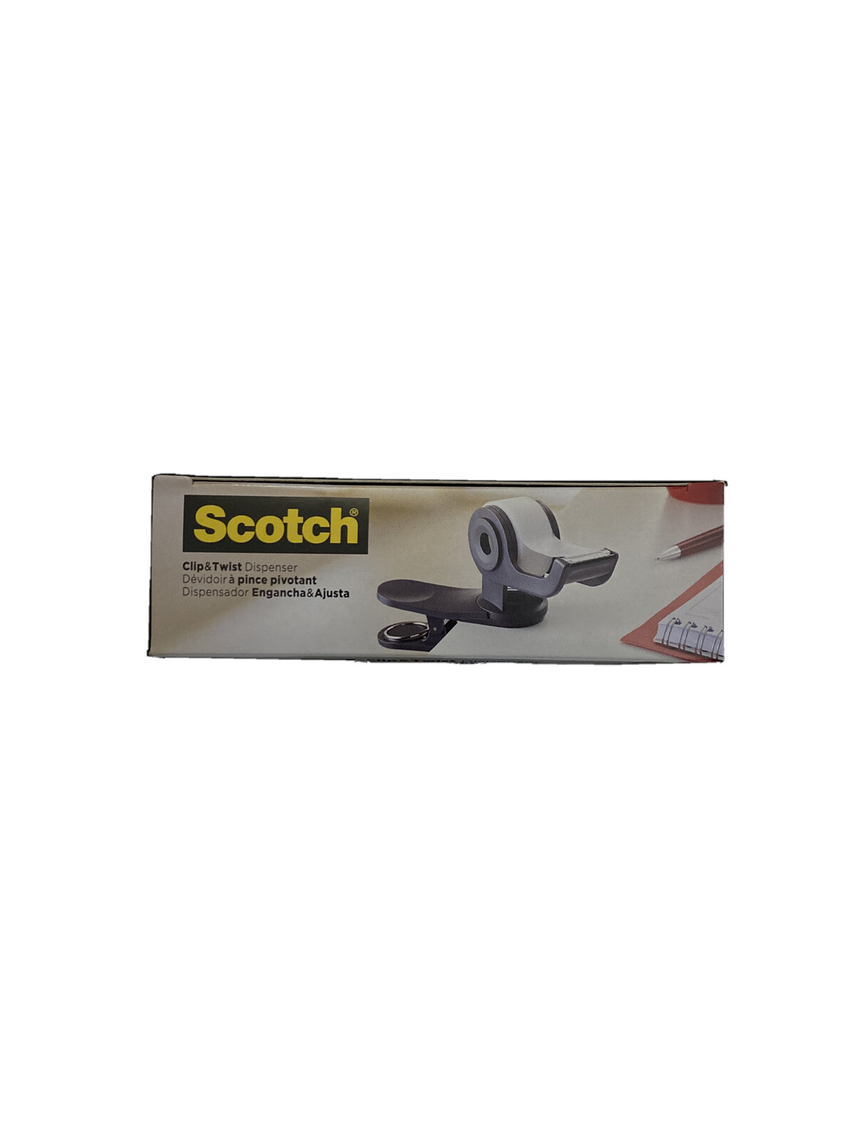 2 Boxes Of 3M Scotch Clip & Twist Desktop Tape Dispenser With 350 in ...
