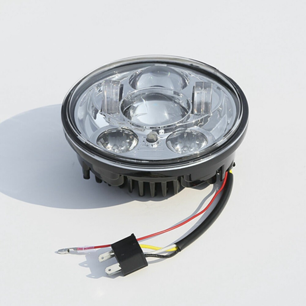 5.75" Headlight Turn signal Black 45W LED Headlamp Fit For Harley ...