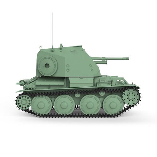 SSMODEL SS87737 V1.9 1/87 HO Scale Railway Model Sweden Tank Destroyer ...