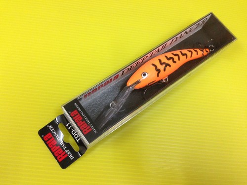 Rapala Deep Tail Dancer TDD-11 OCW, Orange Tiger Color Rattling Fishing ...