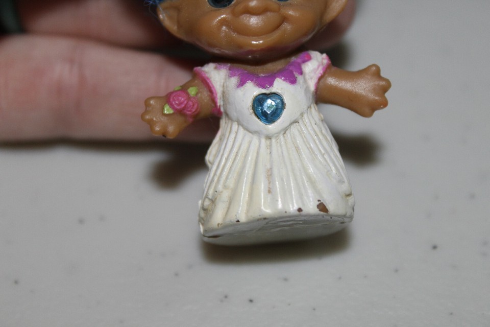 1992 Vintage Troll. Bride. Princess. Blue Hair. Ace Novelty | eBay