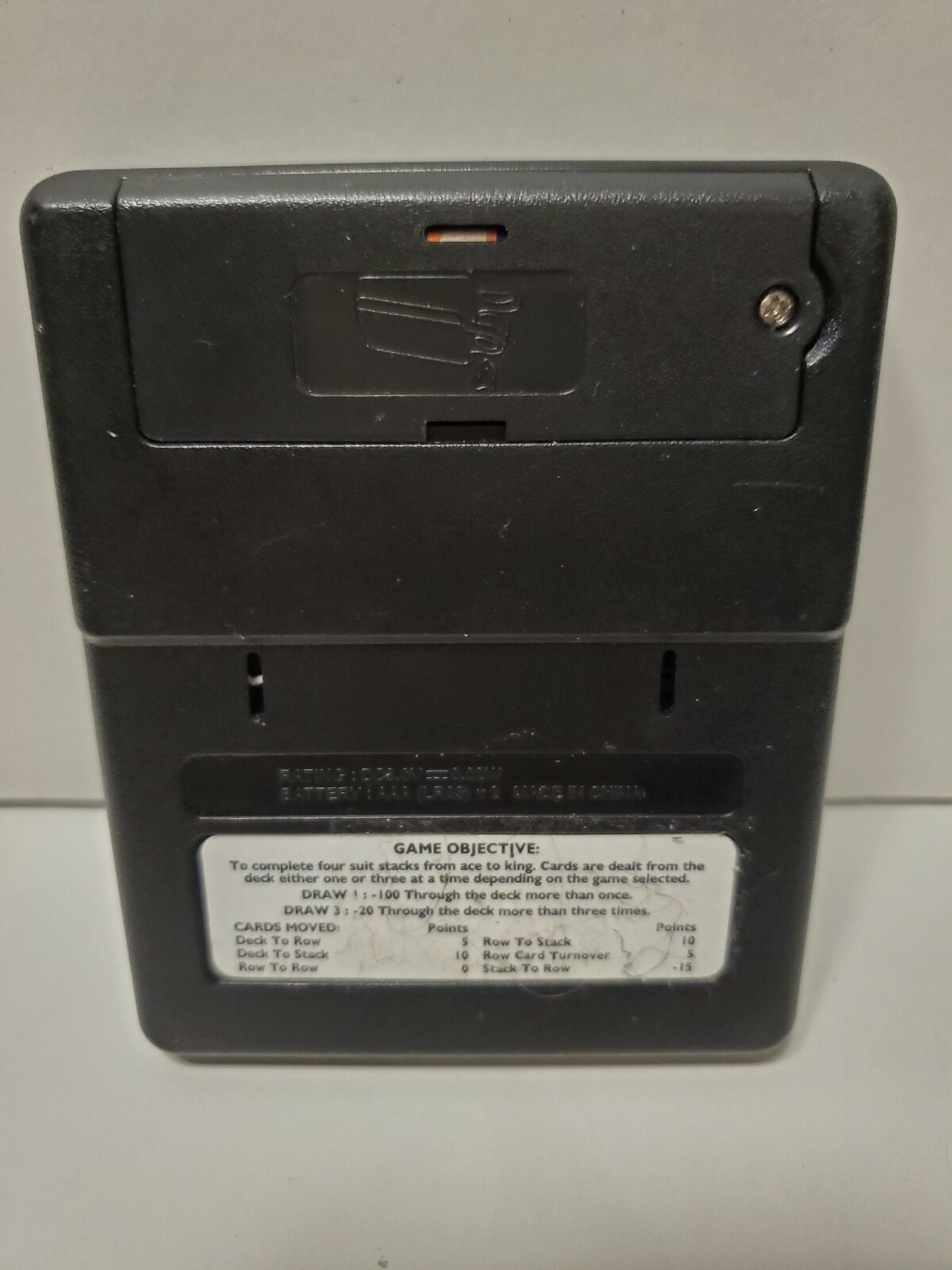 RecZone Draw 1 Draw 3 Solitaire Electronic Handheld Game Tested with ...