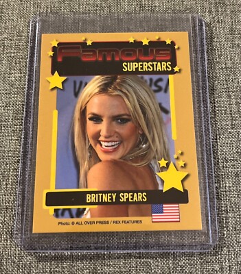 Britney Spears Vintage 2005 Famous Superstars #003 RARE MINT | eBay