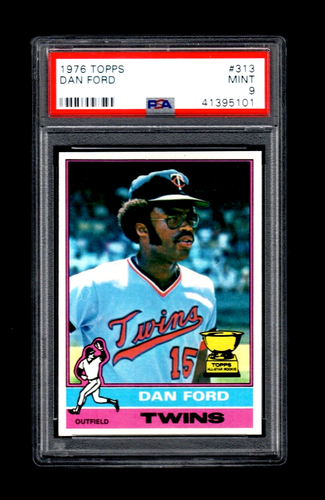 1976 Topps #313 DAN FORD ALL STAR ROOKIE Minnesota Twins PSA 9 MINT ...
