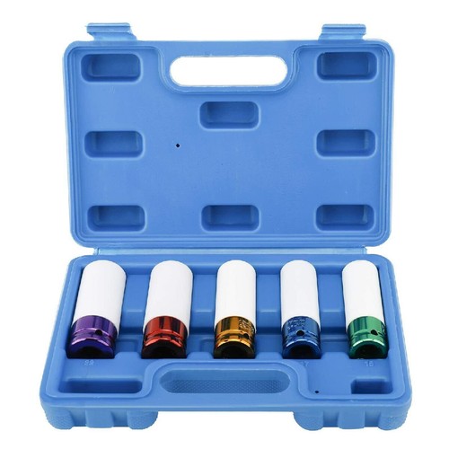 5Pcs Drive Wheel Protector Lug Nut Socket Thin Wall Impact Sockets Set ...