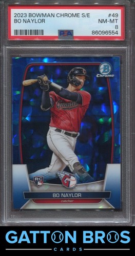 2023 Bowman Chrome Sapphire Bo Naylor #49 PSA 8 NM-MT | eBay
