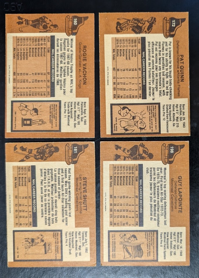 1975-76 OPC complete set Bobby Orr Guy Lafleur Ken Dryden | eBay