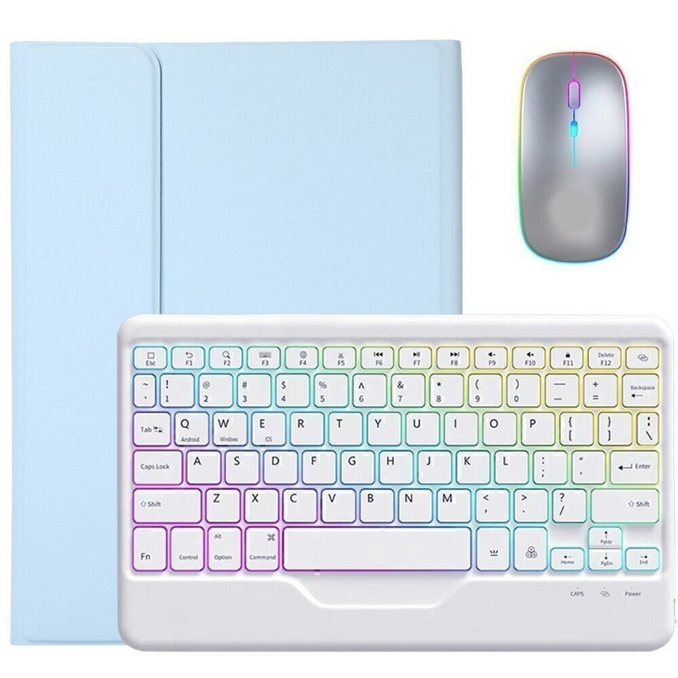 Backlit Keyboard Mouse Case For Samsung Galaxy Tab A9+ 2023 /A11 Plus ...