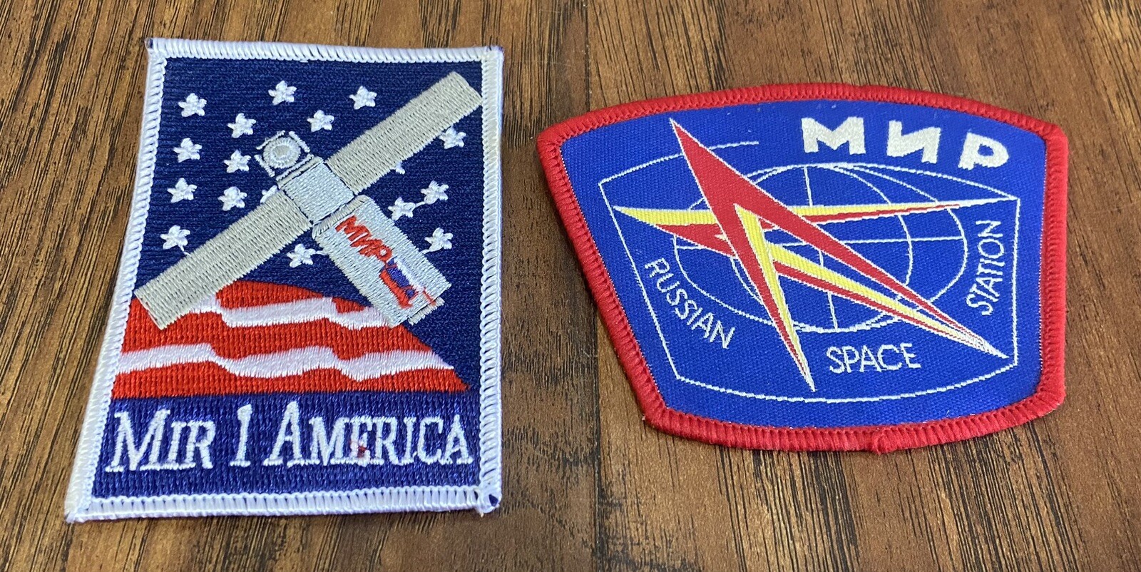 Mir 1 America Souvenir Space NASA + MNP Russian Space Station Lot of 2 ...