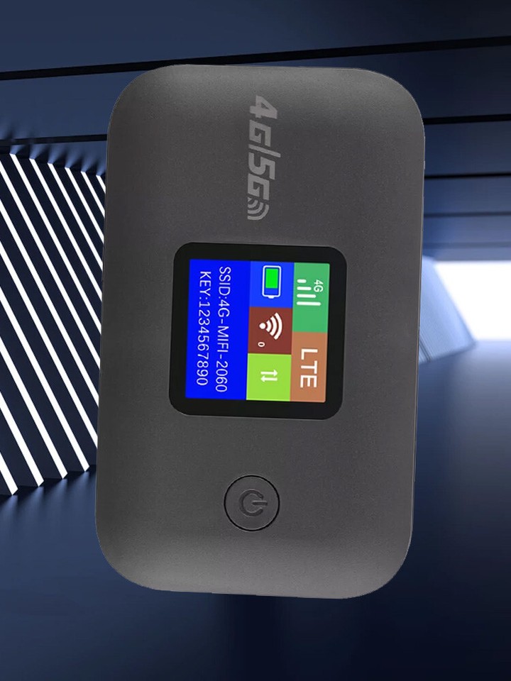 Portable Unlocked 5G 4G Wireless WiFi Router Mobile Broadband LCD MIFI ...