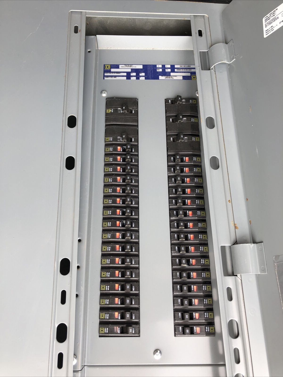 SQUARE D MHC505 NQOD 200 AMP PANELBOARD 208y / 120 VOLT NEW SH | eBay