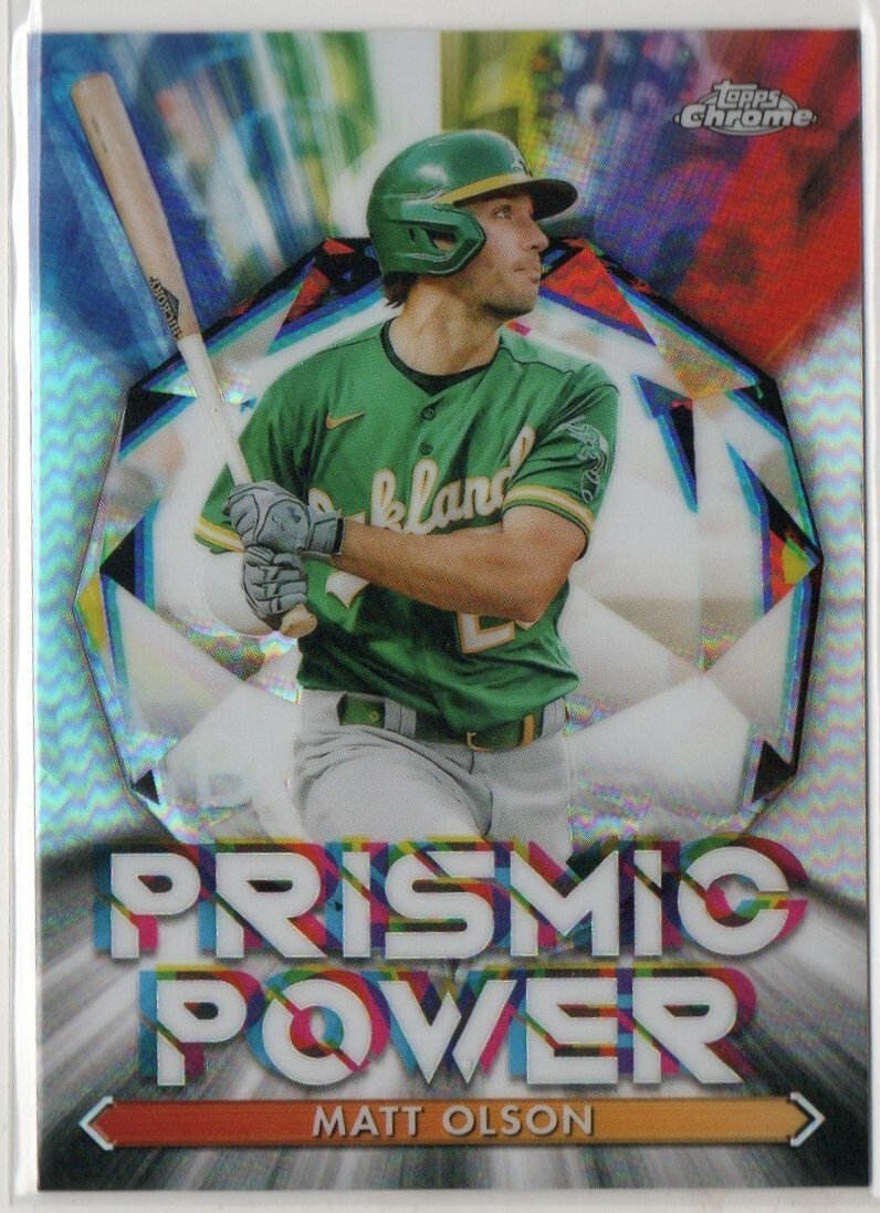 Matt Olson 2021 Topps Chrome Prismic Power Insert Card #PP-11 | eBay