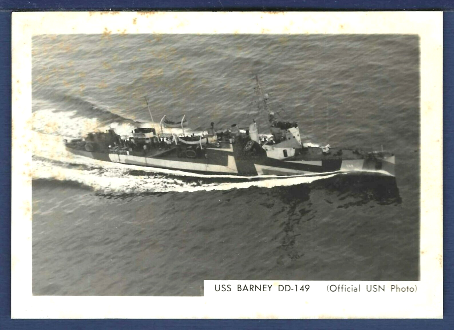 USS BARNEY DD-149 Destroyer Official US Navy Photo | eBay