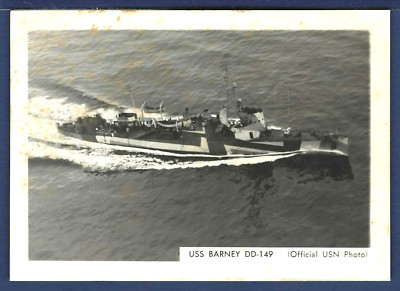 USS BARNEY DD-149 Destroyer Official US Navy Photo | eBay