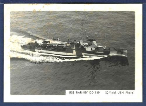 USS BARNEY DD-149 Destroyer Official US Navy Photo | eBay
