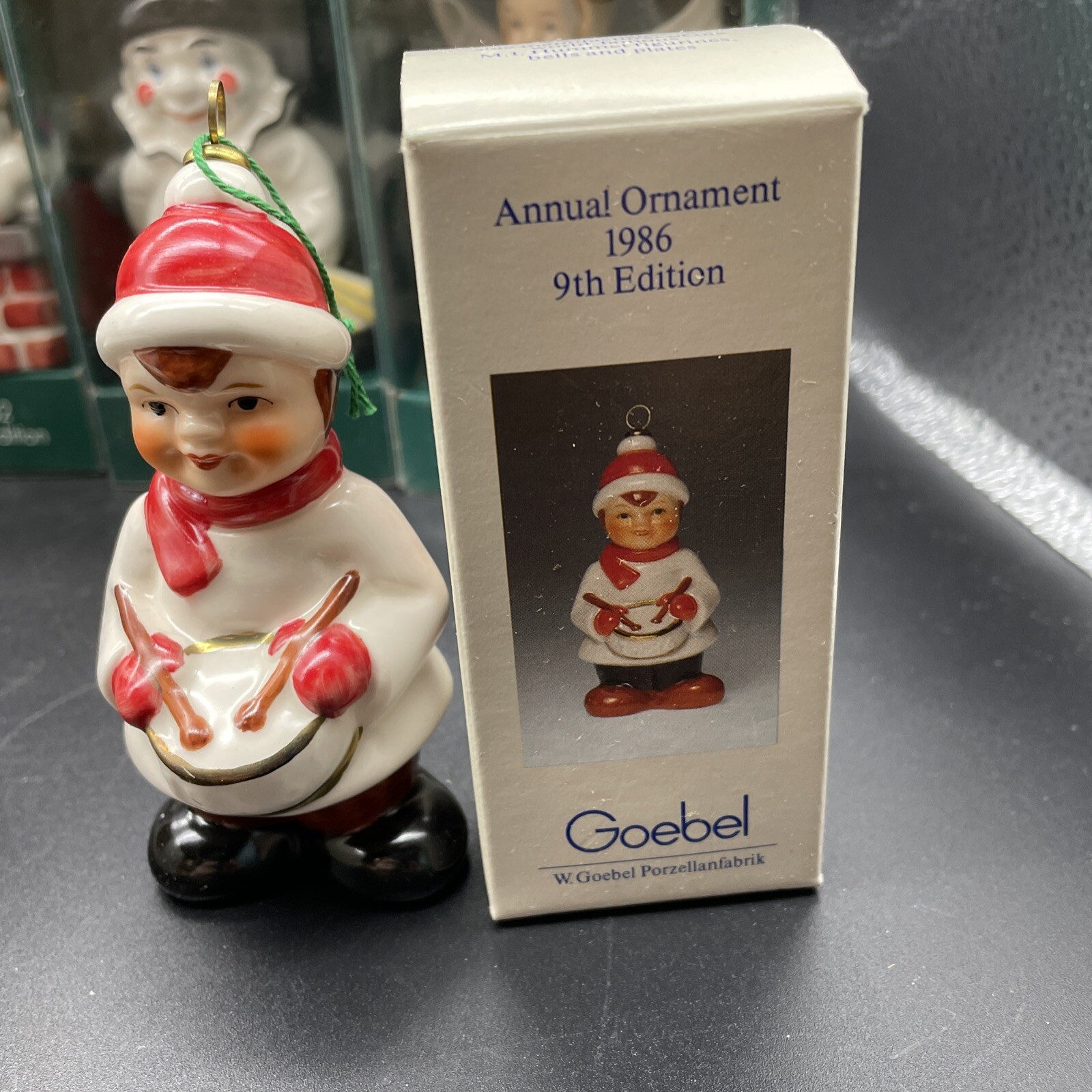 10 Vintage Goebel Schmid Ornaments, 1980s Christmas, Angel, Santa ...
