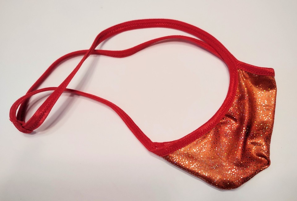 Men's MICRO G String Thong Bikini Beach Tanning Underwear Metallic burn ...
