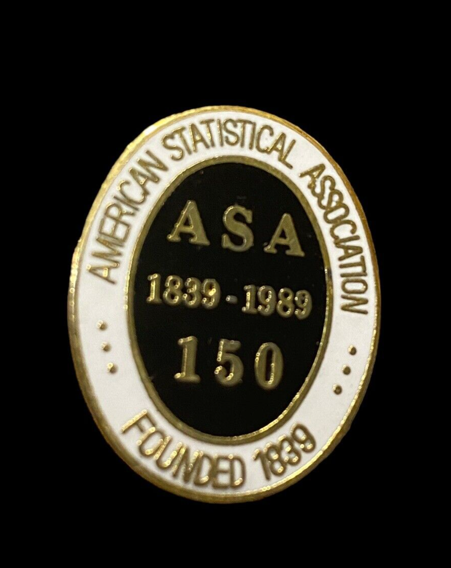 American Statistical Association Vintage Lapel Pin Commemorating 150 ...
