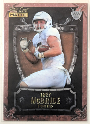 2022 Wild Card MATTE Weekend Warriors #WW-46 Trey McBride White Crimson ...
