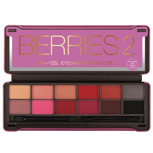 BYS Berries 2 Metallic Eyeshadow Palette Eye Makeup Beauty Cosmetic 12 ...
