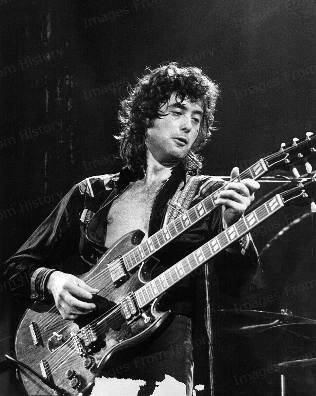 8x10 Print Jimmy Page Led Zeppelin Performing #JPLZ | eBay