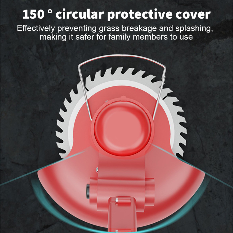 Electric Cordless Grass Trimmer Strimmer Garden Edger Cutter with 2 ...