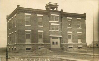 Real Photo Postcard Potwin High School, Potwin, Kansas - used in 1911 ...