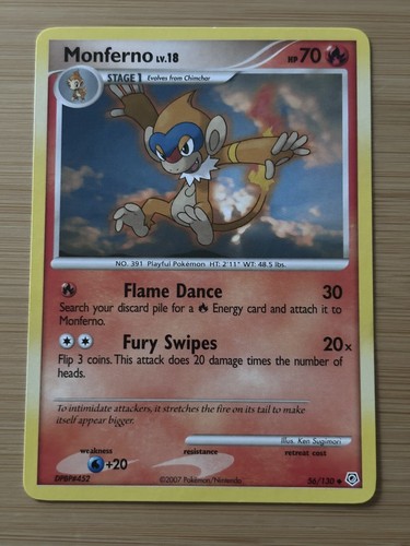 Monferno 56/130 Diamond & Pearl Regular Uncommon Pokémon Card TCG | eBay