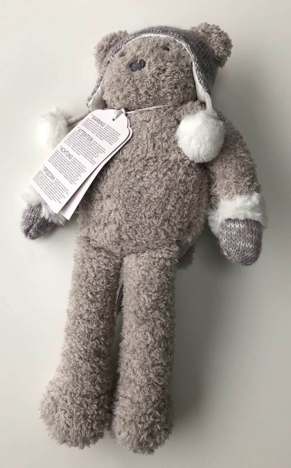 Retired Mothercare Grey Teddy Bear Comforter Soft Plush Hug Toy for ...