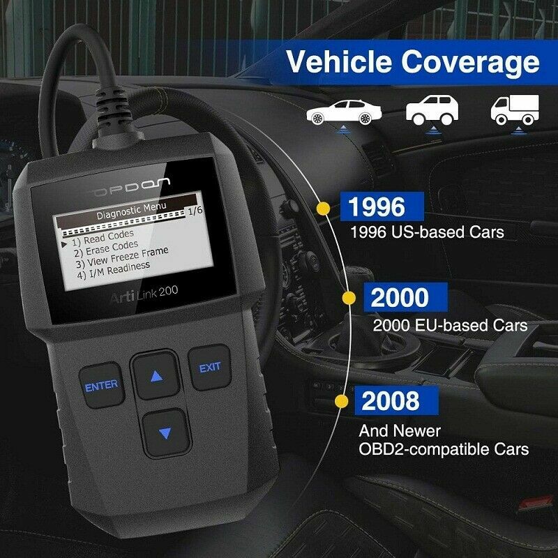 Fits Kia Sportage Car Diagnostic Code Reader Fault Reset OBD2 Scanner ...