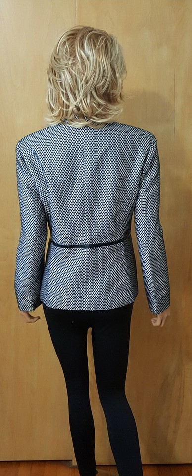 WOMENS BLACK & WHITE VERUCCI by CHANCELLE BLAZER JACKET ~ 12 | eBay