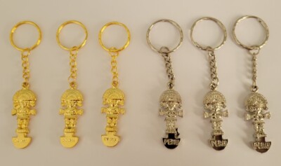 six (6) keychains TUMI knives, Inka God, Peru, New! | eBay