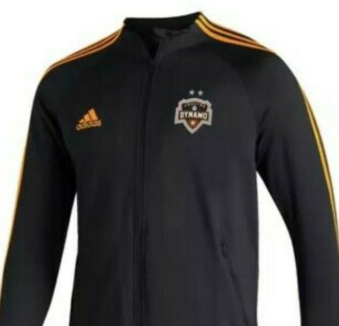 Adidas Houston Dynamo Anthem Black Jacket MLS Size 2XL Hard To Find ...