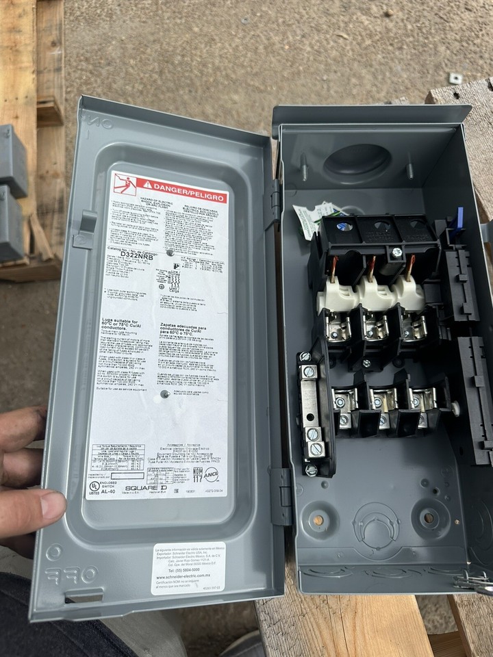 D322nrb Square F Disconnect 60 Amp Fuseable (NIb) | eBay