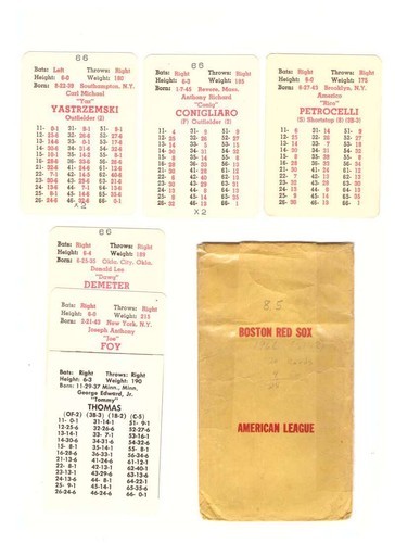 1966 APBA Original Season - BOSTON RED SOX 24 card Team Set | eBay