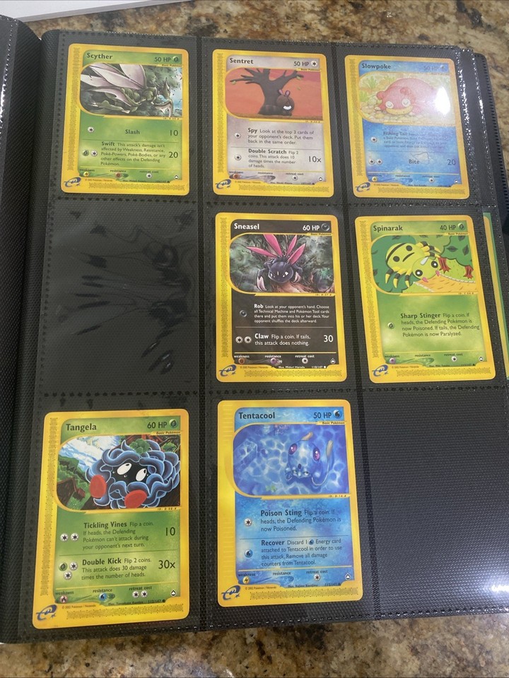 Complete Pokemon eReader Aquapolis Set 129 Cards Holos & Secret Rares ...