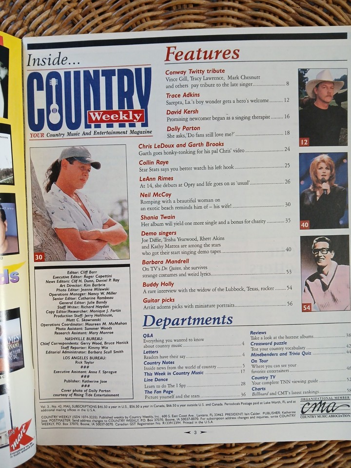 Country Weekly Magazine October 1996 Dolly Parton Cover | eBay