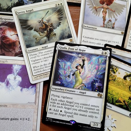 COMMANDER Magic Deck MTG - **Giada Font of Hope Anime Art ANGELS Tribal ...