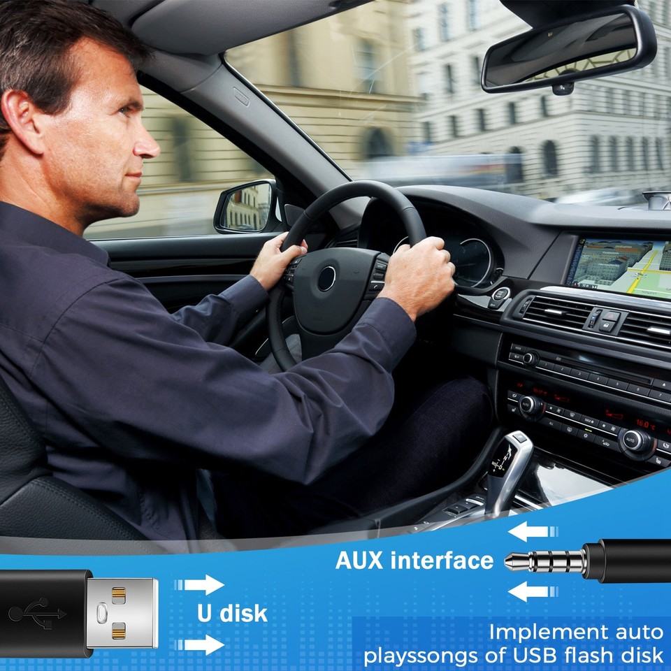 10X(3.5mm audio AUX Jack USB 2.0 male Chargeur Cable Adaptateur Cordon ...