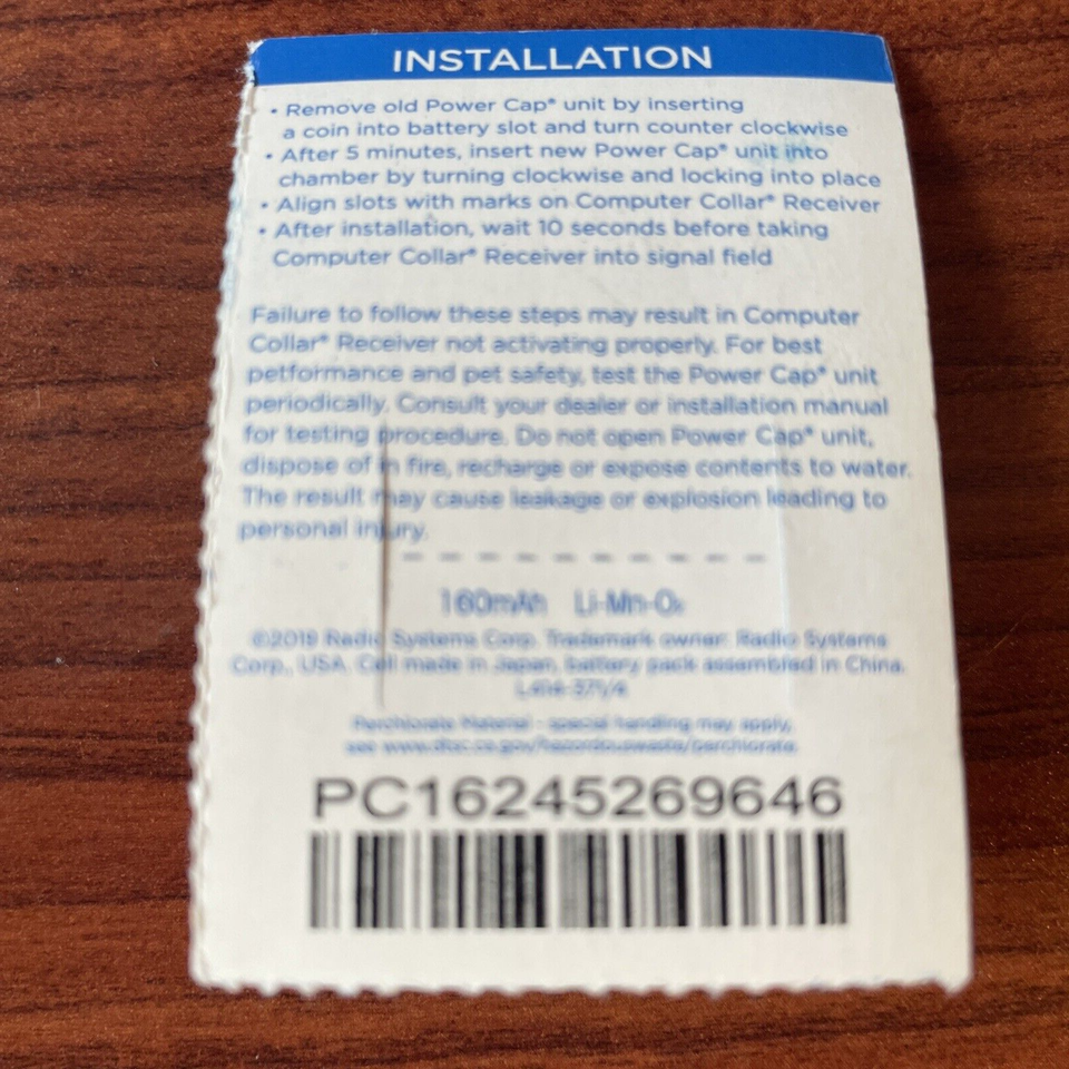 invisible fence power cap | eBay