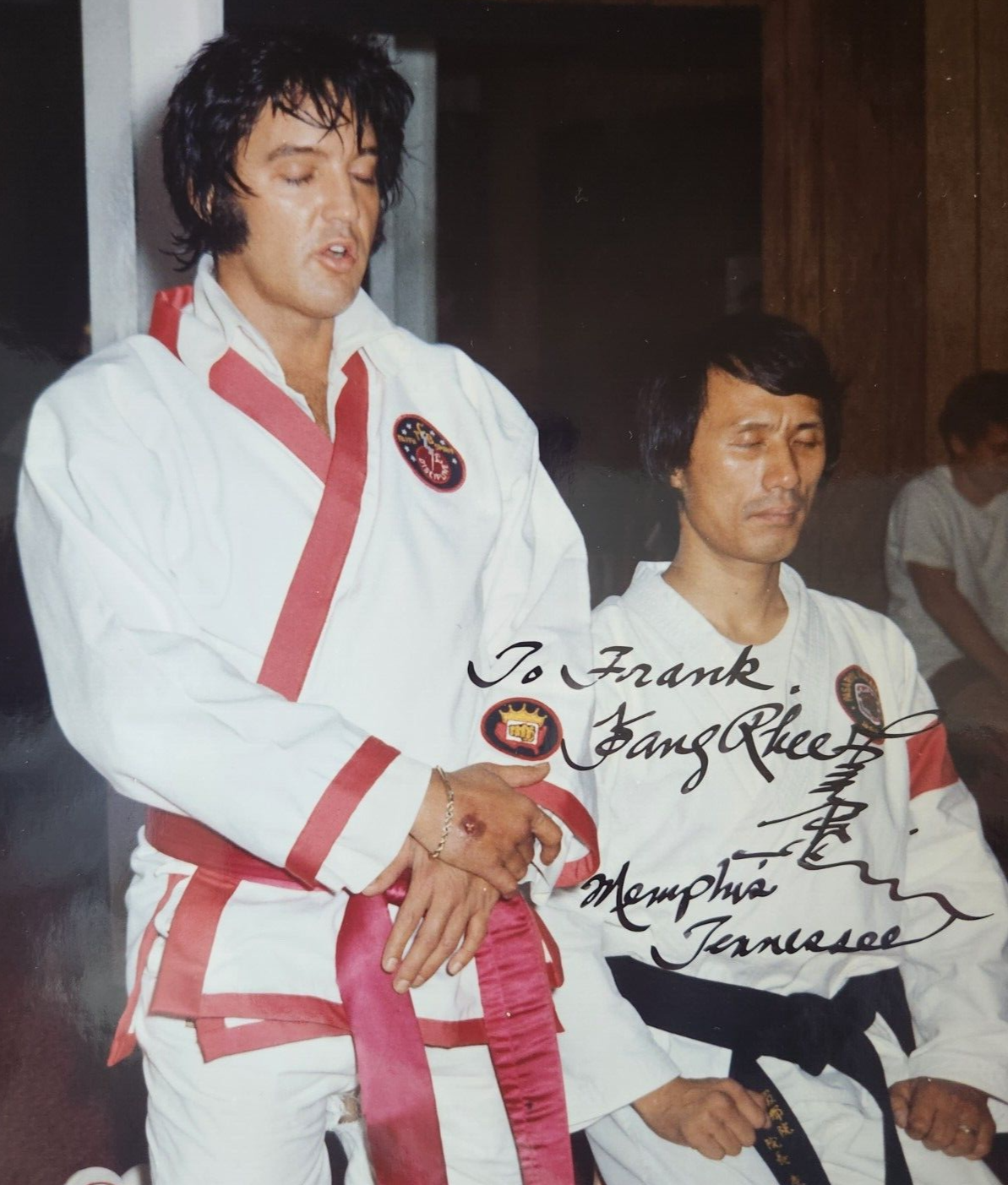 ELVIS PRESLEY KARATE INSTRUCTOR 4 Original KANG RHEE SIGNED 8x10 COLOR ...