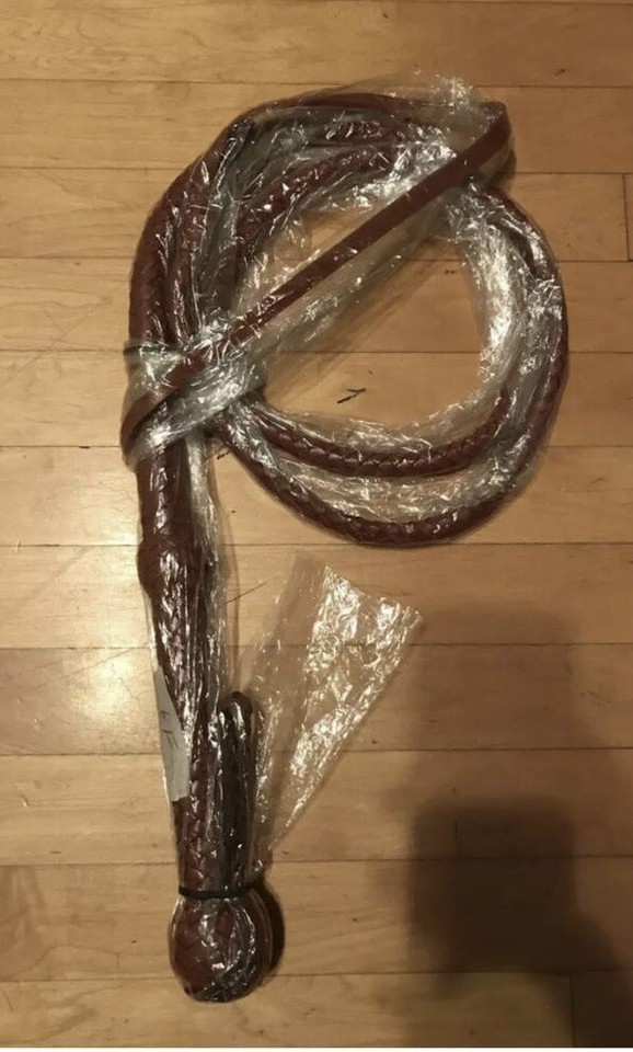 10 Foot Long 12 Pliat Real Bullwhip Brown Geniune Leather. | eBay