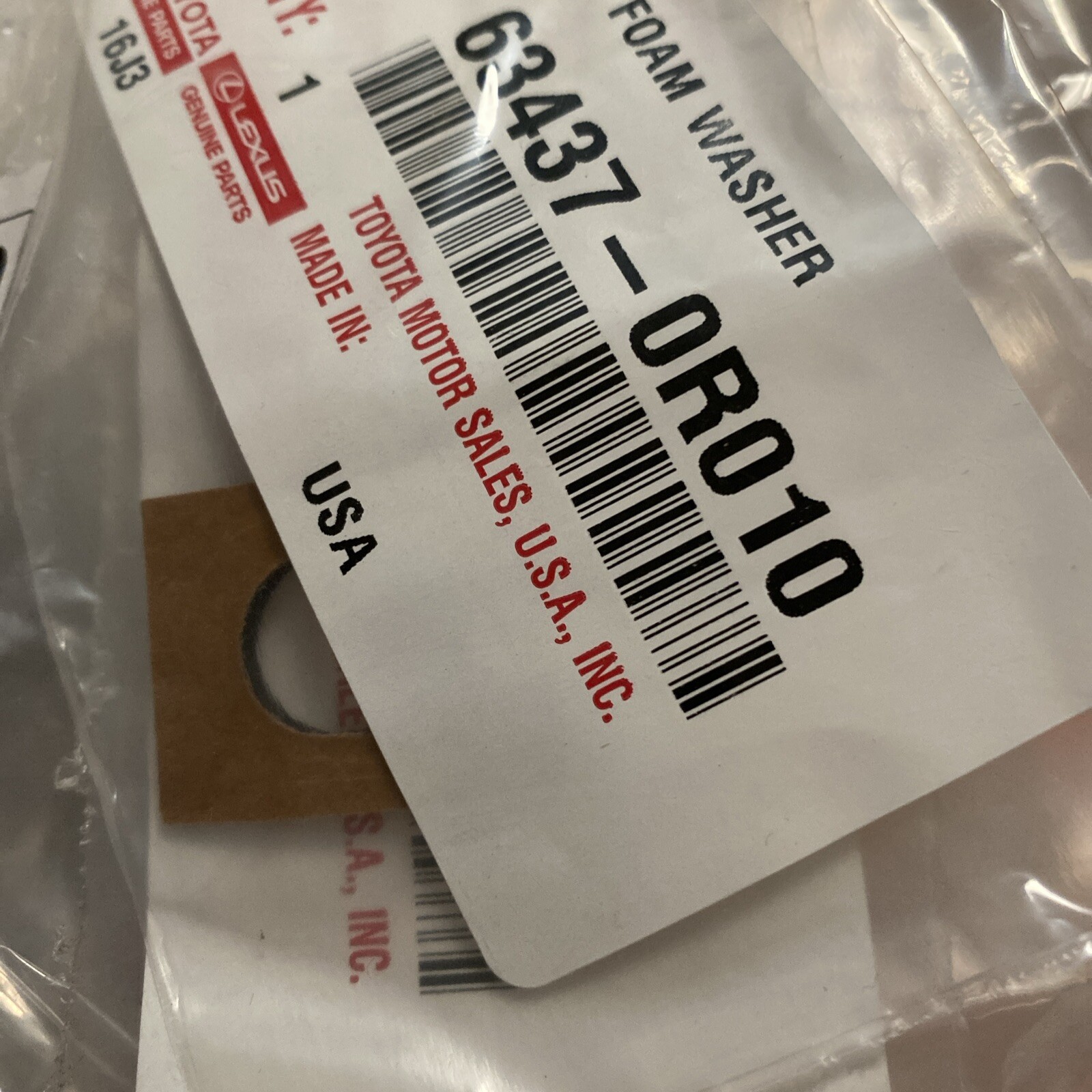 Genuine Toyota Luggage Rack Seal 63437-0R010 (2) | eBay
