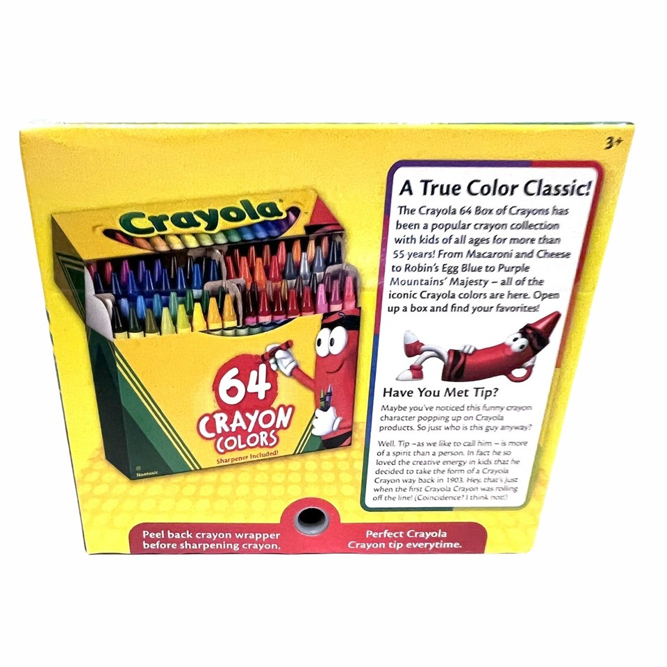 Crayola 64 Count Nontoxic Crayons Multi Pack W/ Sharpener Included Made ...