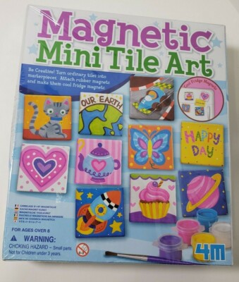 Magnetic Mini Tile Art Kit 4M Educational Toys For Kids Ages 8 and Up ...