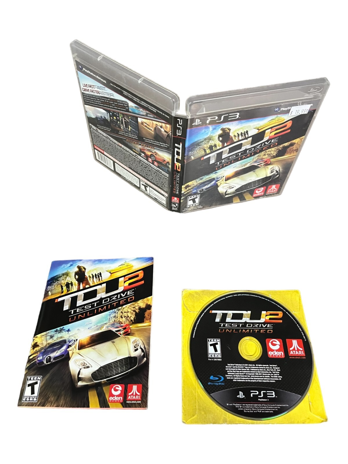 Sony PlayStation 3 PS3 CIB COMPLETE TESTED Test Drive Unlimited 2 TDU2 ...