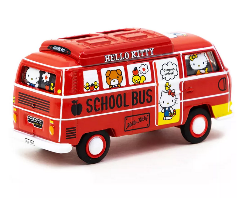 Tarmac Work Volkswagen T2 Van Hello Kitty Capsule School Bus Collab64 ...
